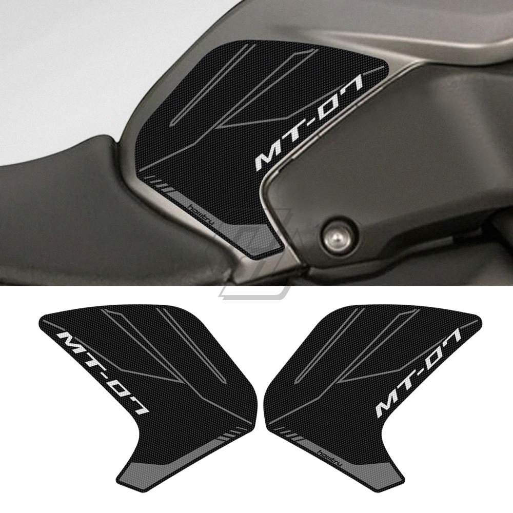 Side Tank Pad Knee Protection Grip Mat Decal For Yamaha MT-07 MT07 2018 ...