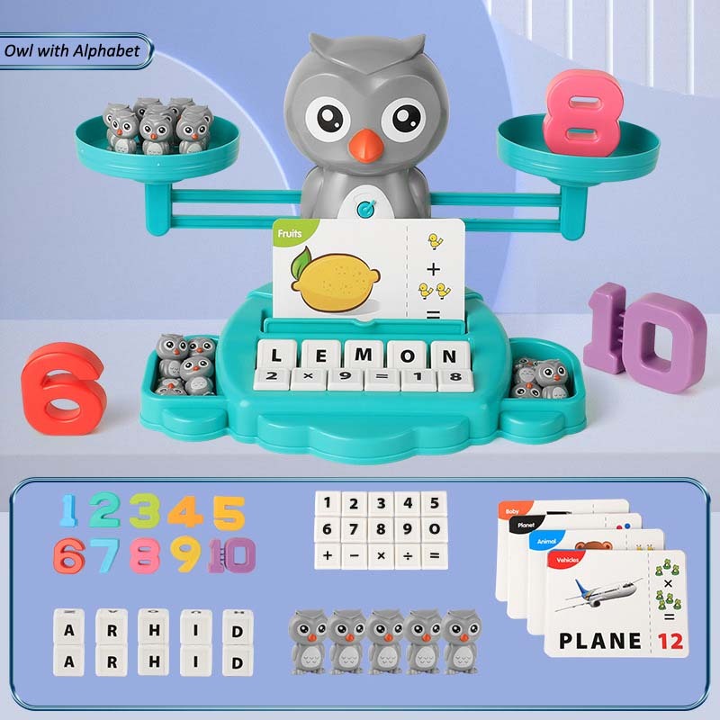 Math Balance Game Montessori Toys Balance Skill STEM Toy Math Counting ...