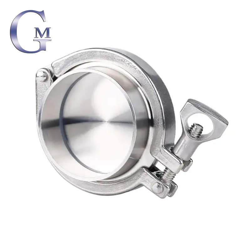 304 Sanitary Stainless Steel Pipe Tri Clamp Ferrule Union End Cap Set ...