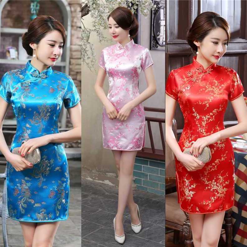 Chinese Shanghai Dress Evening Dress Plus Size M-6XL party Long Cheongsam traditional clothes ...