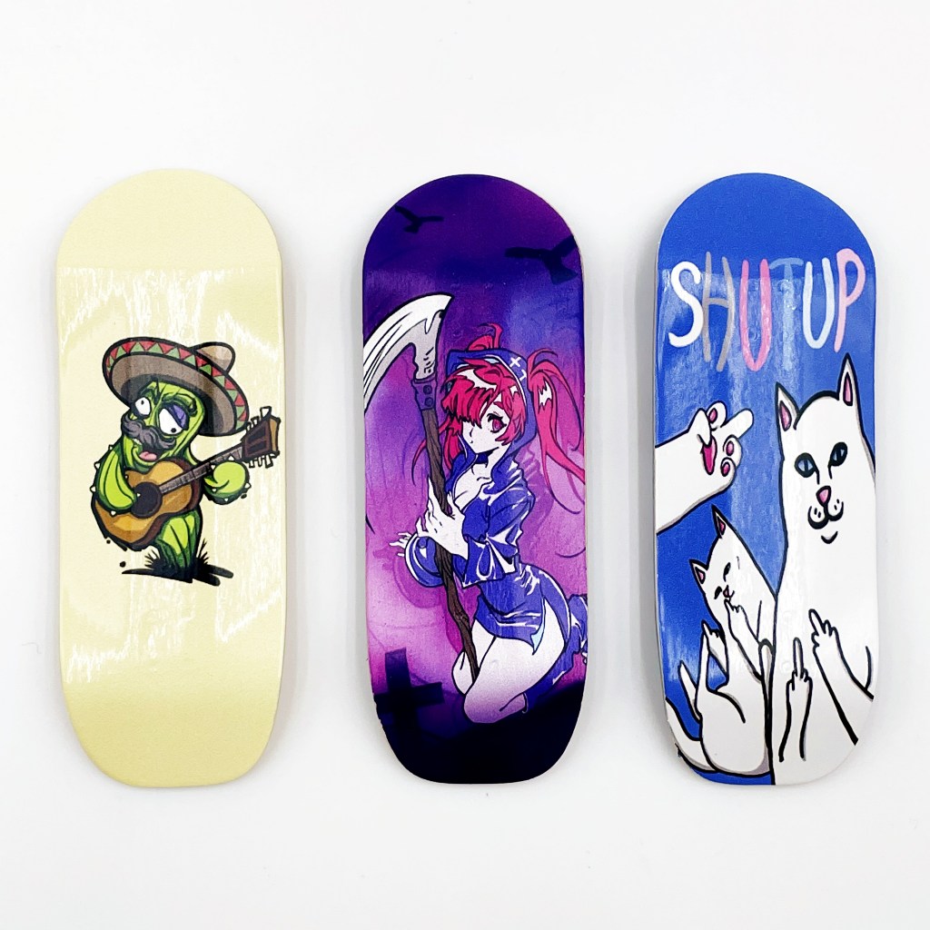 35mm Fingerboard Deck Old School Shape with Graphics for Professional ...