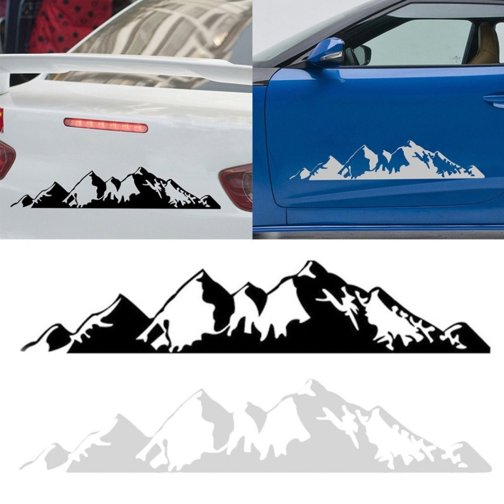 1Pcs 50cm*10cm Car Mountain Range Sticker Vinyl Decals Art Design Diy ...