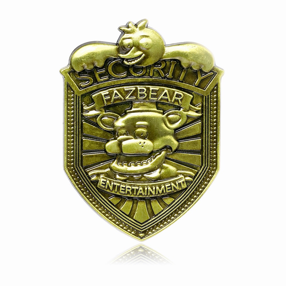 Shehave Alloy Five Nights at Freddy´s FNAF Fazbear Security Badge Pin ...