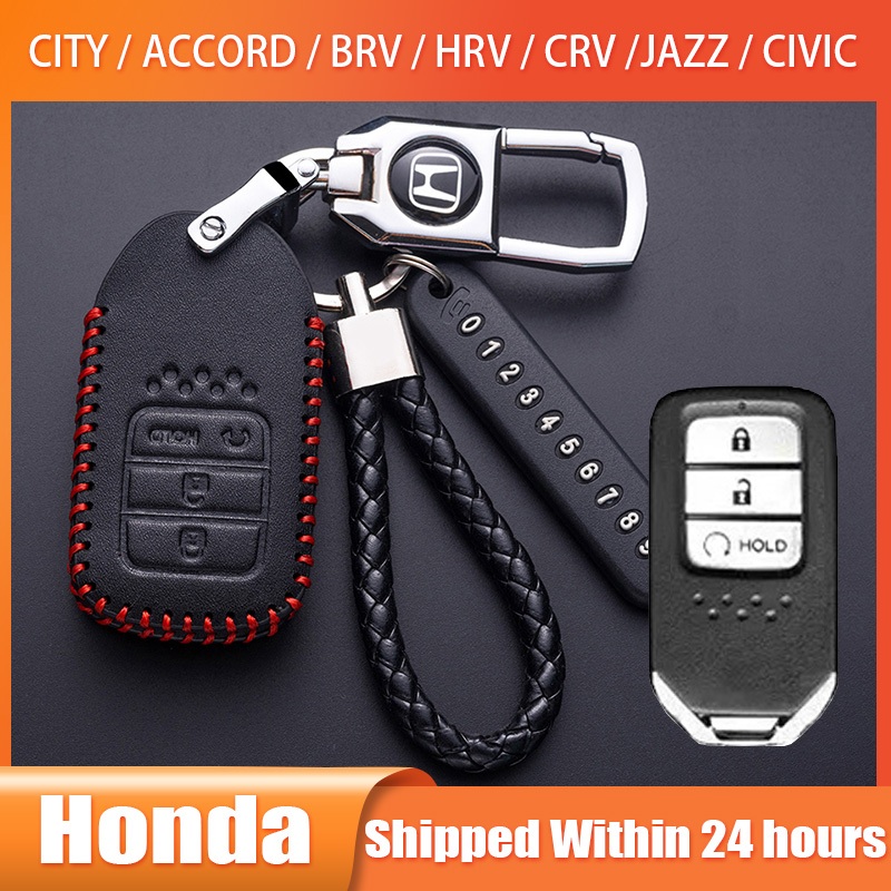 For Honda Accord BRV HRV CRV Jazz Civic City Keyless Key Case Cover ...