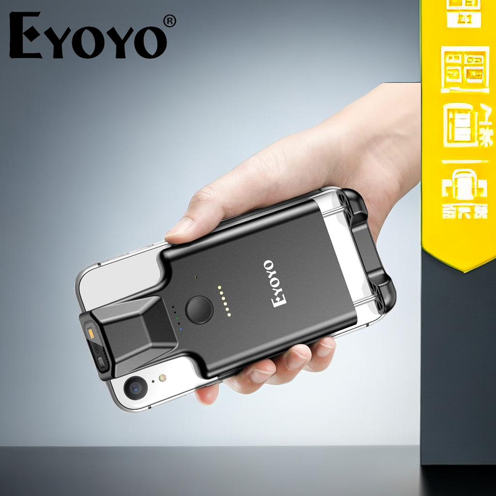 [🔥Time-limited🔥] Eyoyo Mini Portable Barcode Scanner Wireless 1D 2D EY ...