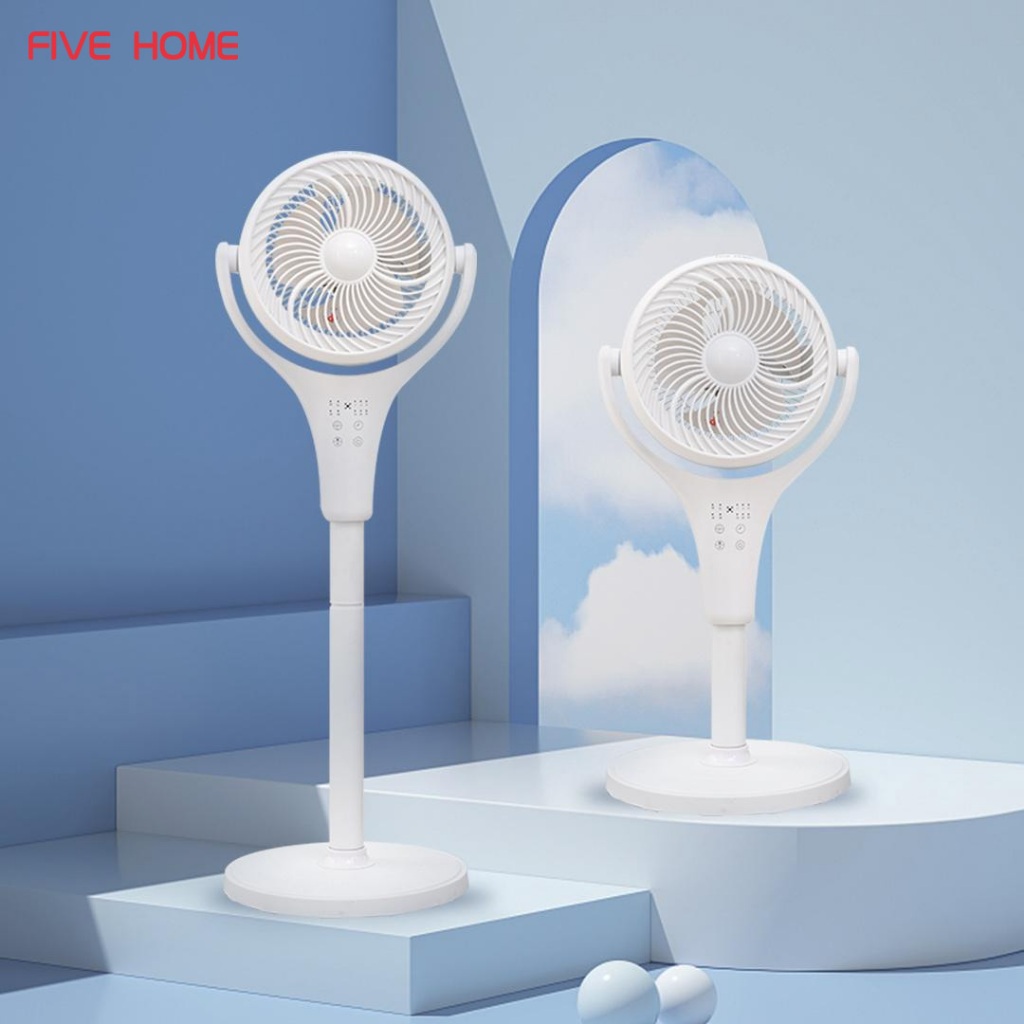 FIVE HOME Smart Floor Mounted Fan, Air Circulation Fan, 3D Wide Angle ...