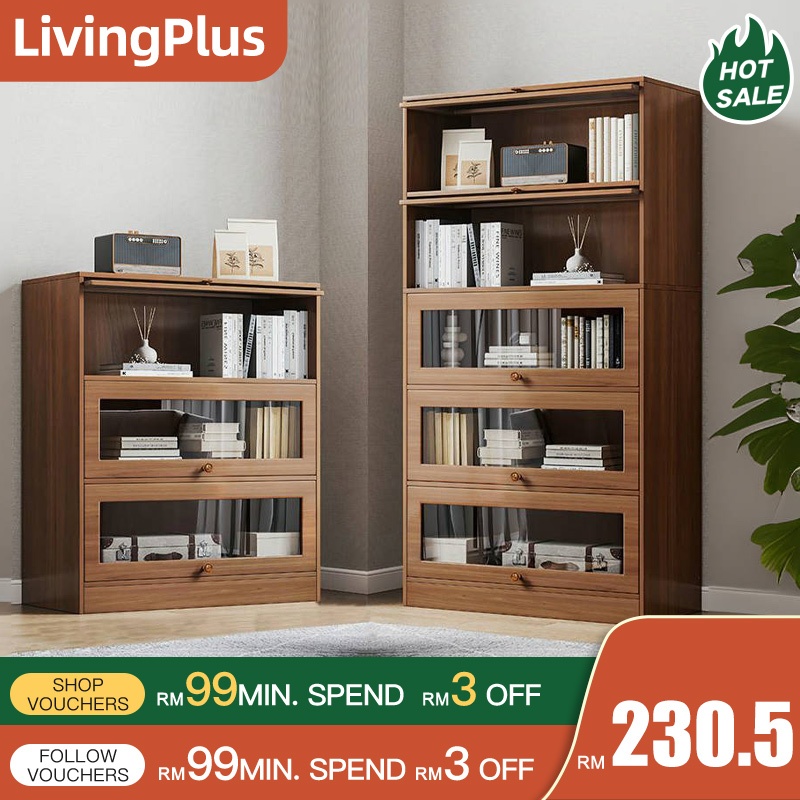 Bookshelf Almari Buku Book Cabinet Rak Buku 3/4/5 Tiers Modern ...