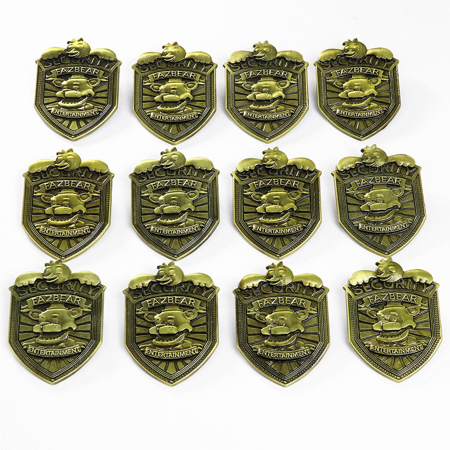 Wewant Alloy Five Nights at Freddy´s FNAF Fazbear Security Badge Pin ...