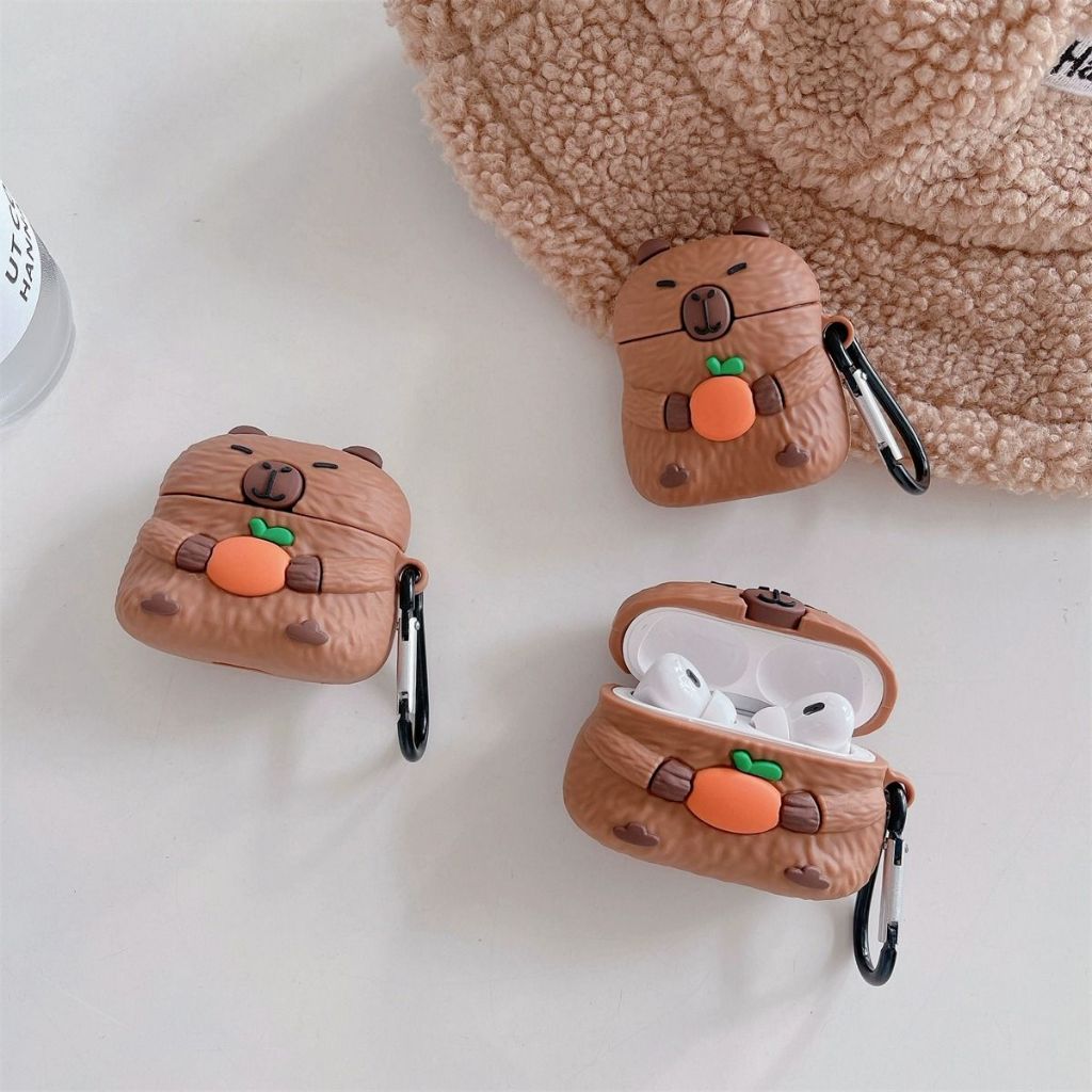 Airpods 4 cover cute capybara For Airpods pro 2nd gen 1 2 3 Pro case ...
