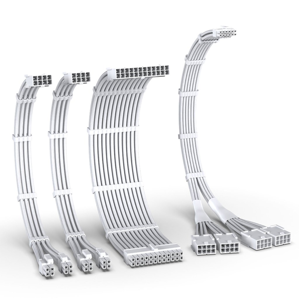 EZDIY-FAB PCIE 5.0 12VHPWR Sleeved Cable Kit, 16AWG Power Supply Cable ...