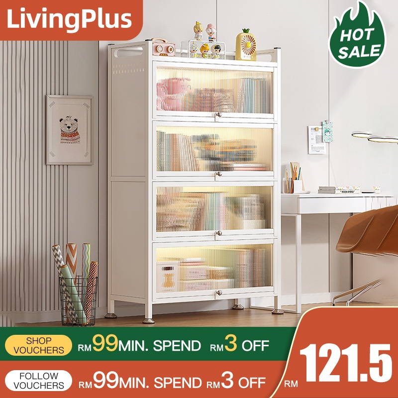 Bookshelf Almari Buku Book Rack Multipurpose Almari Hiasan Multi-Layer ...