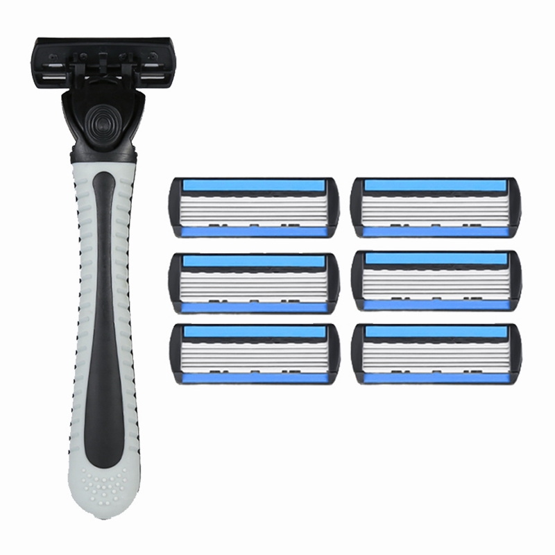Manual Razor Blades Stainless Steel, 6 Layers Razor Blade Refills ...
