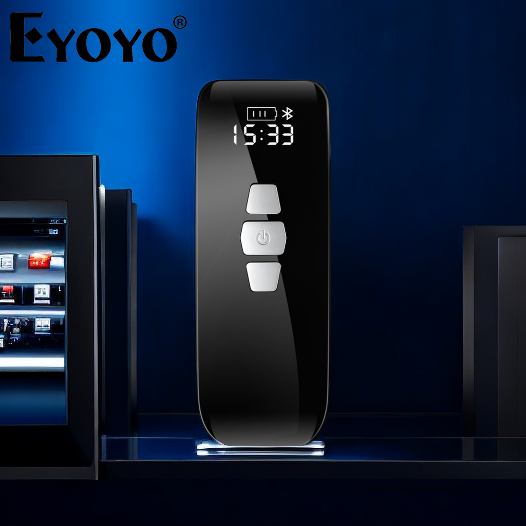 Eyoyo 1D 2D Powerful Battery Barcode Scanner Mini Size Super Long Work ...