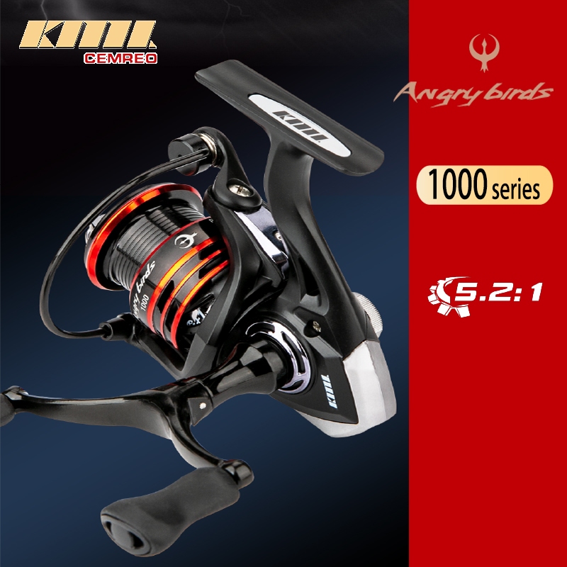 CEMREO New Design Dual Handles Shallow Spool Spinning Reel 1000 Series ...