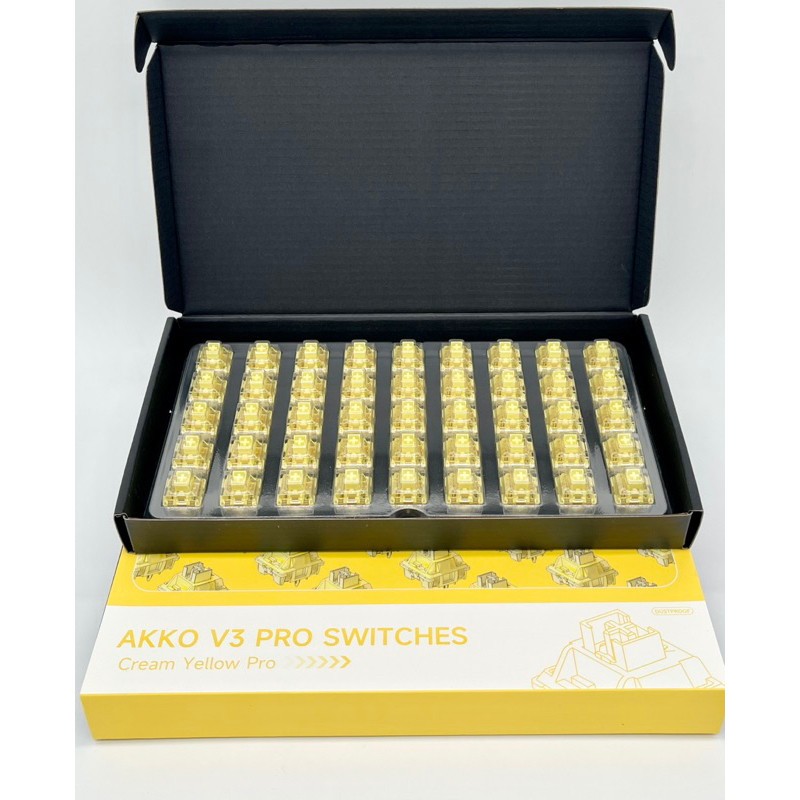 【45PCS/In Stock】Akko V3/ V3 pro Cream Yellow Switch AKKO CS Switch AKKO ...