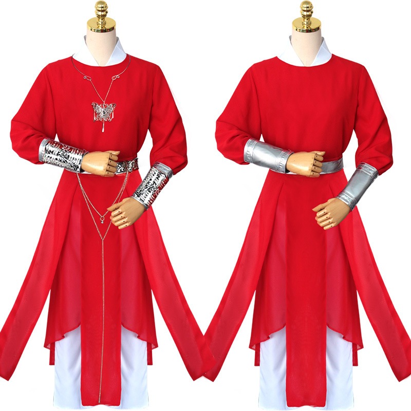 Tian Guan Ci Fu Hua Cheng Cosplay Costmes huacheng red clothes suit for ...