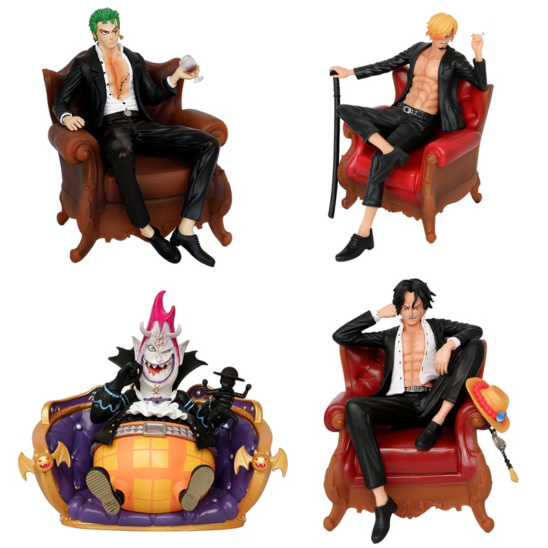 11-14cm Anime One Piece Figure Portgas D Ace Roronoa Zoro Vinsmoke ...