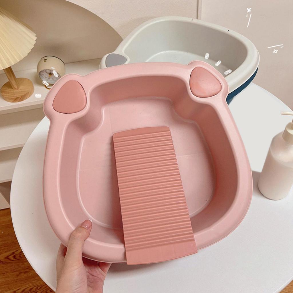 Washing Clothes Bucket Hand Wash Board Cleaning for Outdoor T Shirts ...