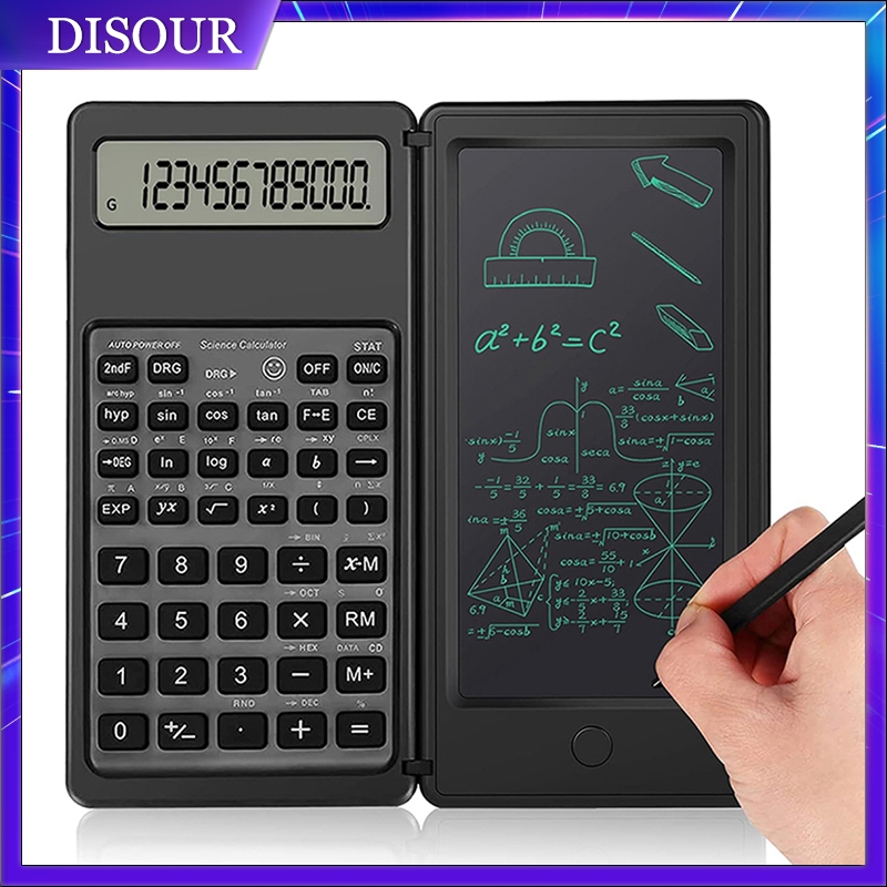 Solar Scientific Computer with LCD Writing Pad 2 in 1 Calculator ...
