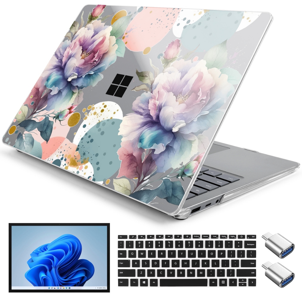 Laptop Case for 13.8" Microsoft Surface Laptop 5/4/3 with Alcantara ...