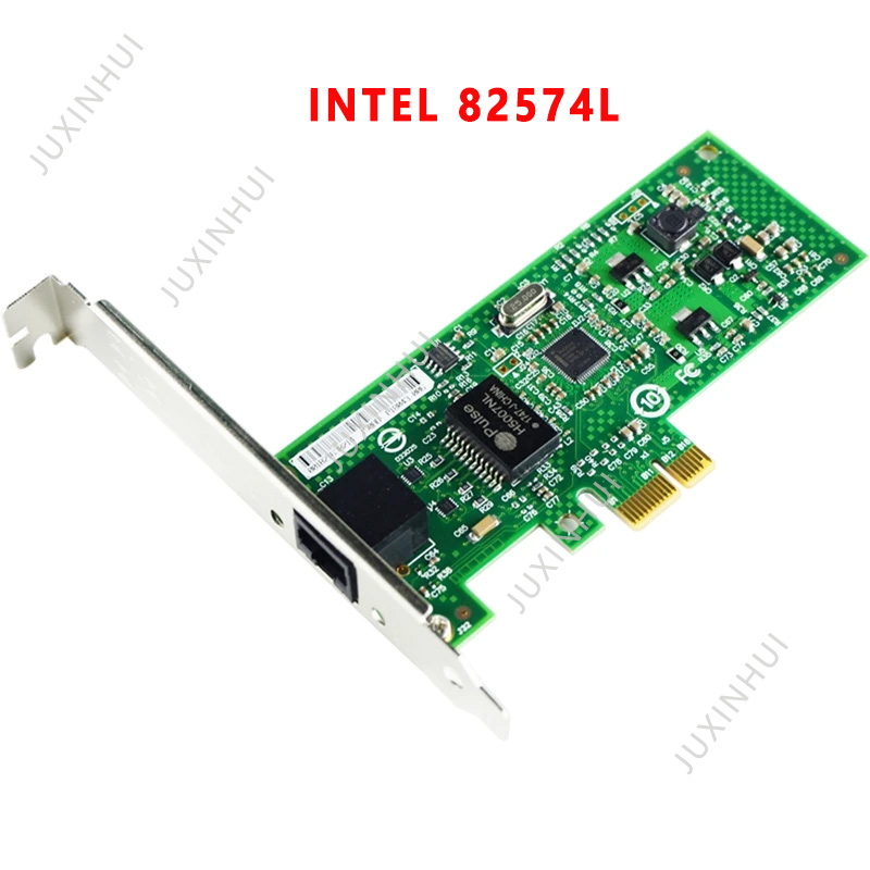INTEL 82574L Chip Gigabit PCI-E X1 RJ45 Single Port Network Adapter ...