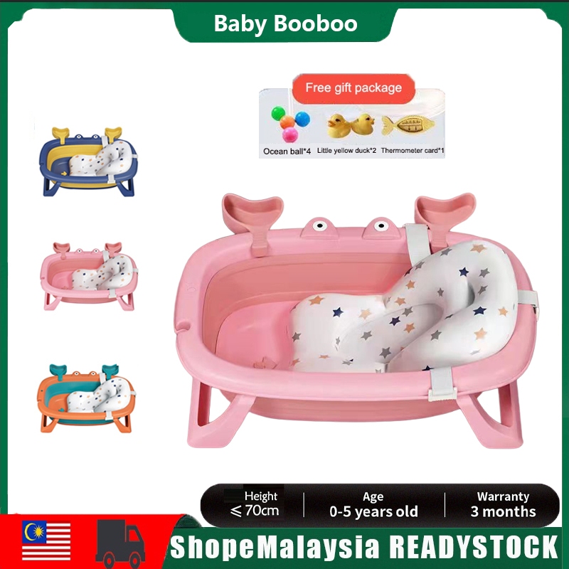 Foldable Baby Bath Tub Mandi Newborn Infant Children Kids Tub | Shopee ...