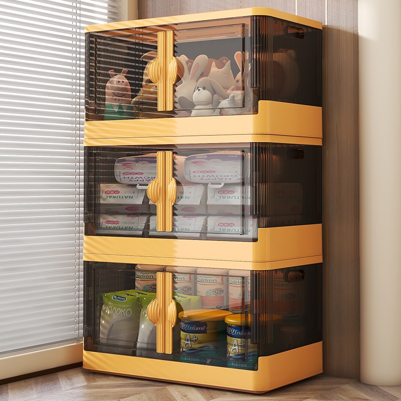 Clothing storage box, folding storage box with wheels, storage cabinet ...