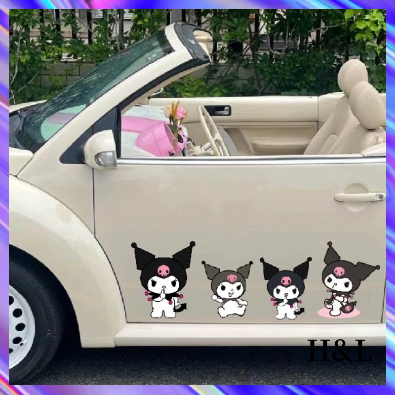 HL Kuromi car sticker waterproof modification car cartoon sticker ...