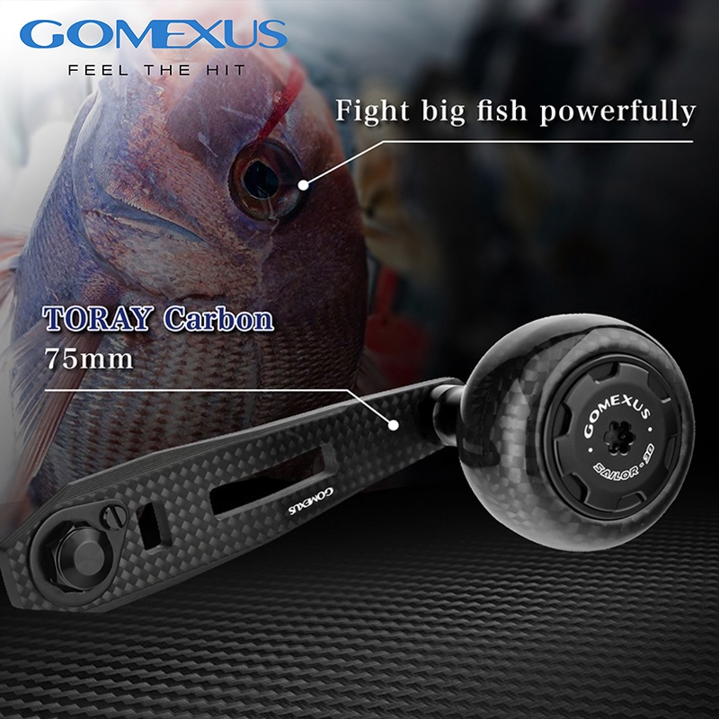 Gomexus 75mm BC Power Handle Jigging Carbon for Shimano Calcutta ...