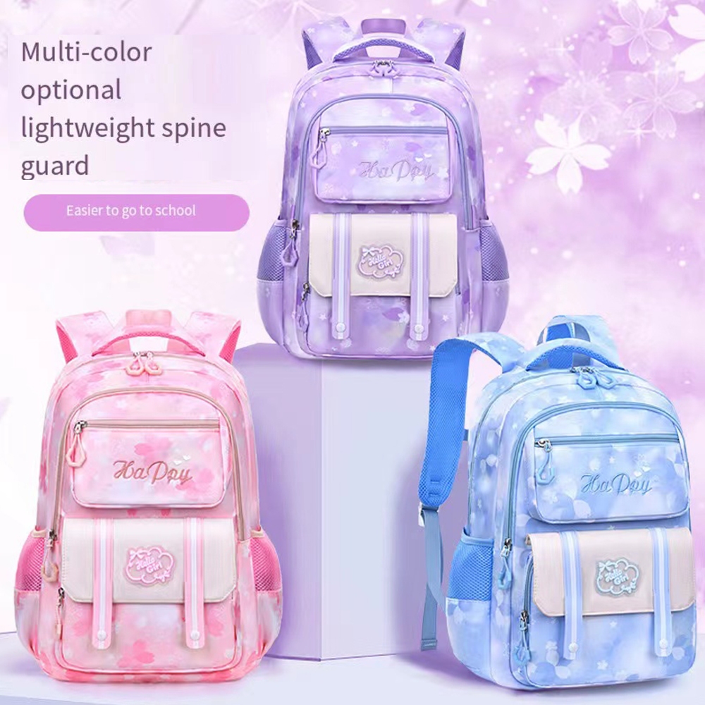 New elementary school students schoolbag female large capacity load ...
