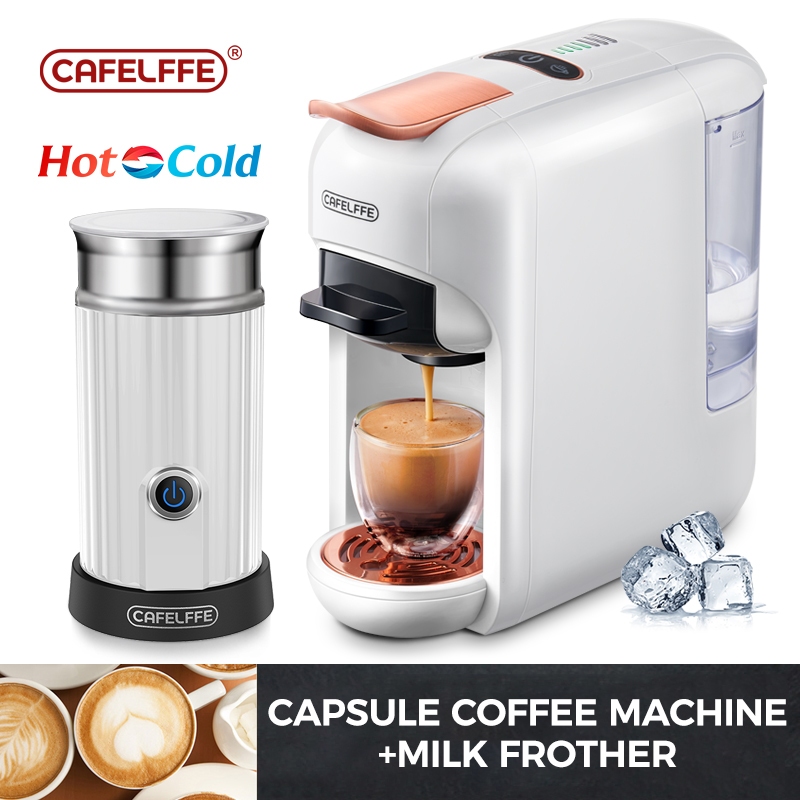 Cafelffe Capsule Coffee Machine With Milk Frother Bundle | Shopee Malaysia
