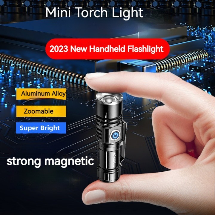 SMILING SHSARK Rechargeable Torch Light Mini Portable Torchlight with ...