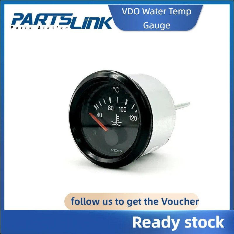 VDO Water Temperature Gauge 12V or 24V 40-120°C for Diesel Generator ...