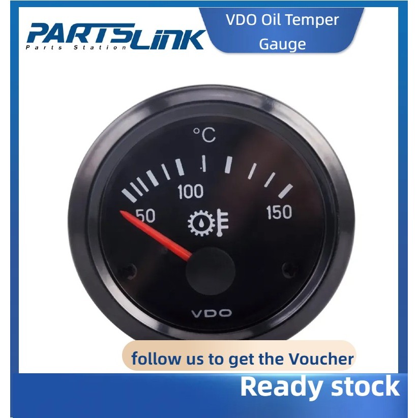 Replace VDO Oil Temperature Gauge 12V or 24V 50-150°C for Diesel ...
