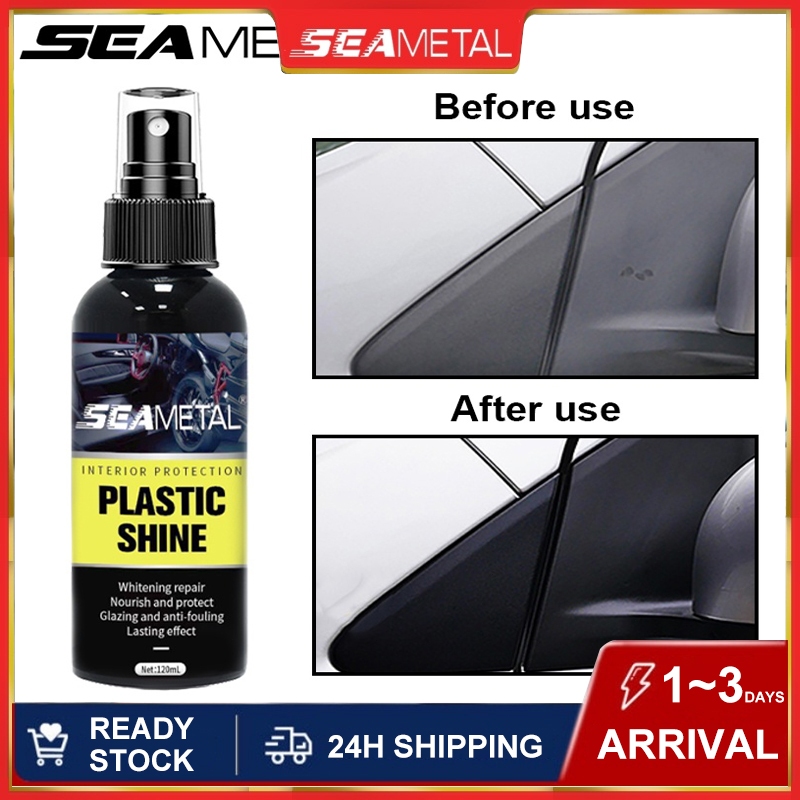 SEAMETAL 120ML Car Plastic Restore Agent Plastic Restorer Plastic Trim Refurbishment Nano ...