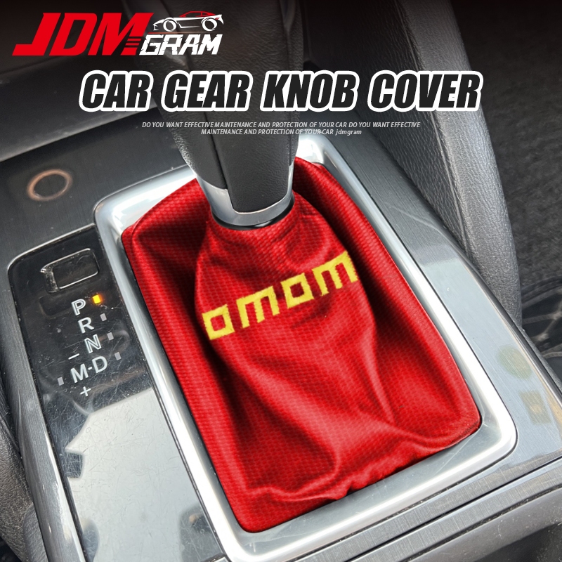 JDMGRAM Momo Car Gear Knob Cover Auto Stick Shift Boot Cloth Shifter ...