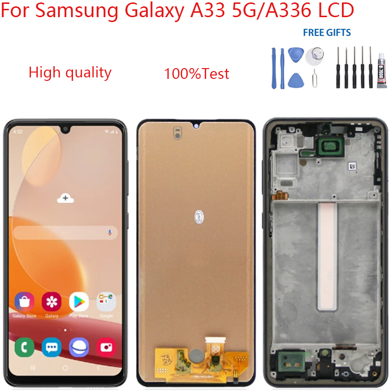 For Samsung Galaxy A33 5G/A336 LCD Display Touch Screen Digitizer Assembly Display Replacement ...