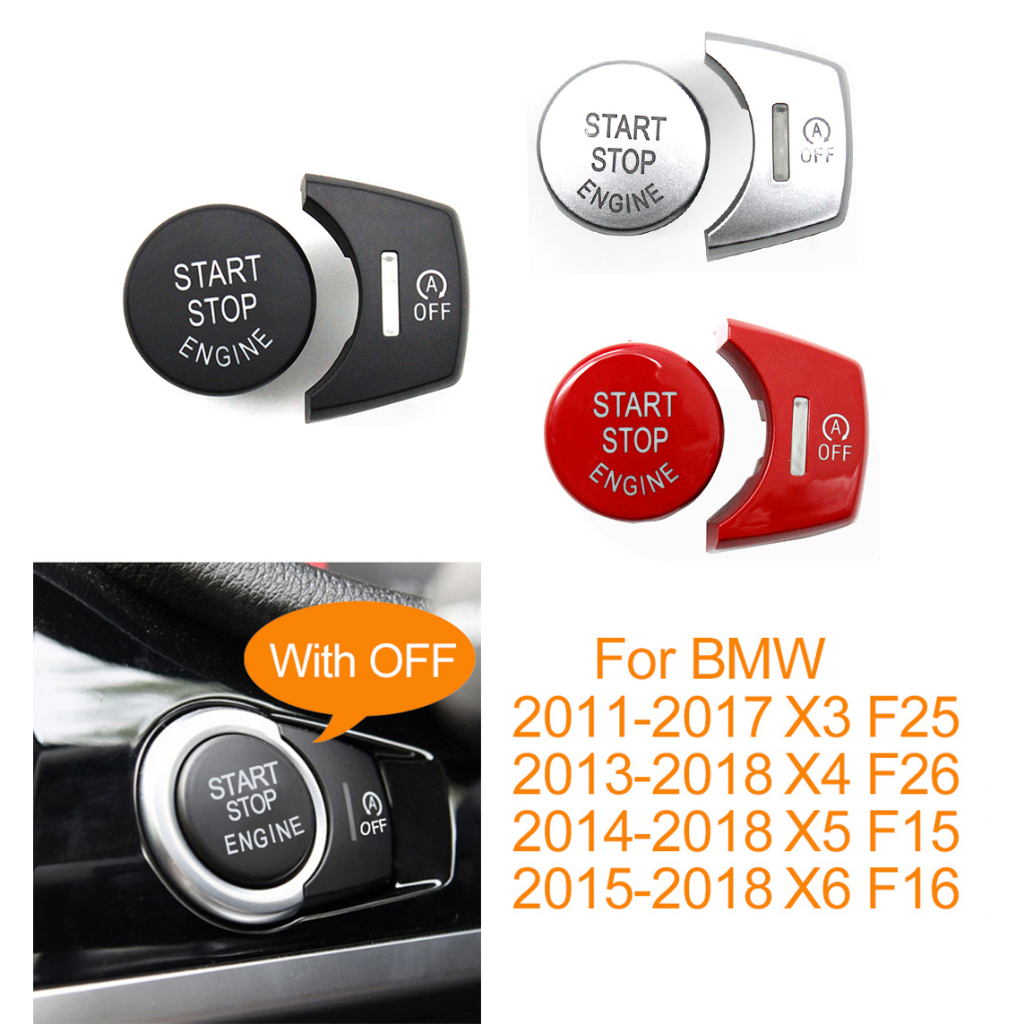 RHD Engine Ignition Auto Start Stop Switch Cover OFF Button For BMW X3 ...
