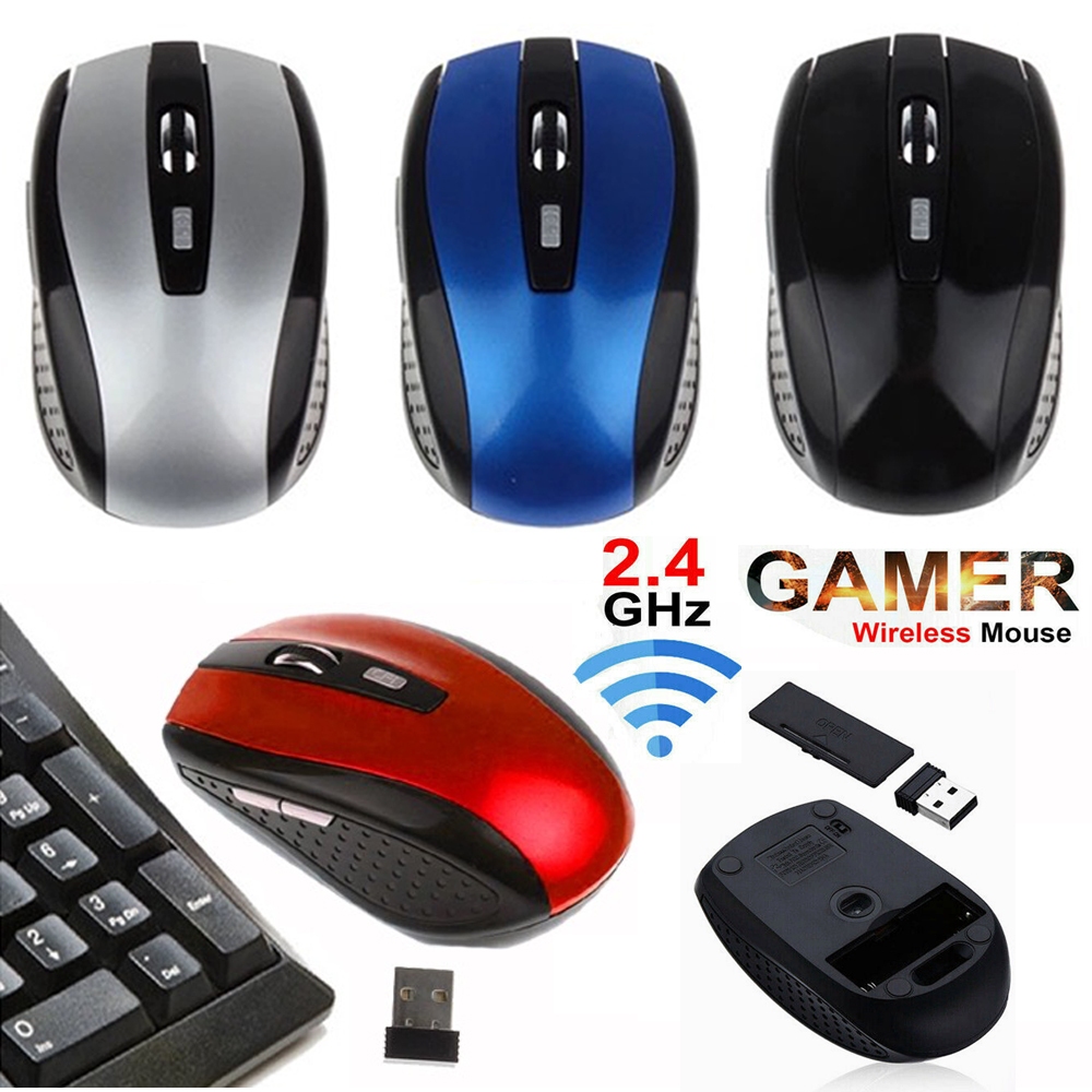 Wireless Optical Mouse & USB Receiver Mice For PC Laptop Computer DPI ...