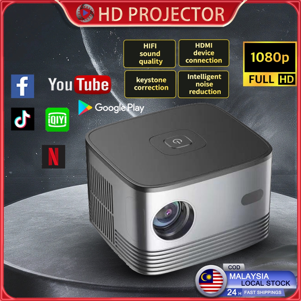 Smart Projecter HDMI Portable Full HD 1080P Projektor lonaisci Wifi ...