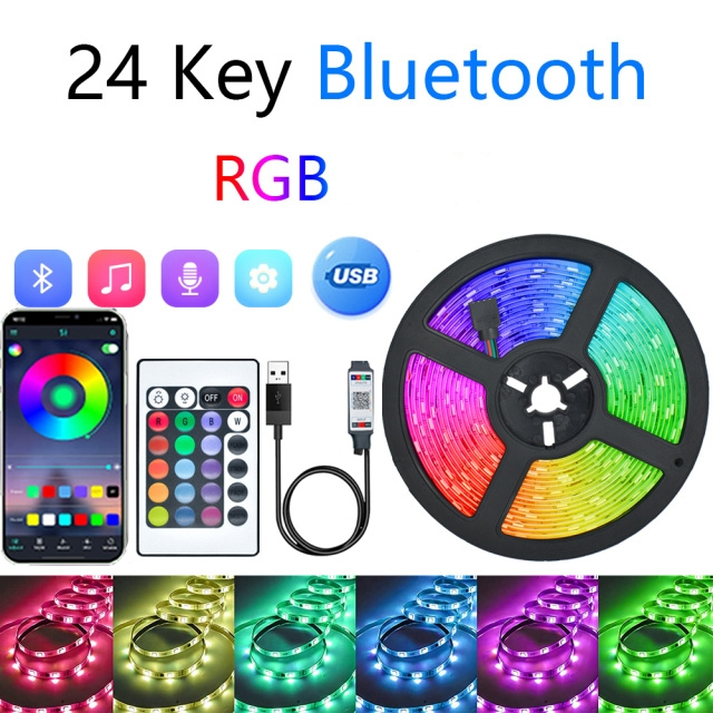 Bluetooth Set LED Light Strip USB 5V Lampu LED Bilik Tidur RGB LED ... Bluetooth Set LED Light Strip USB 5V Lampu LED Bilik Tidur RGB LED ...