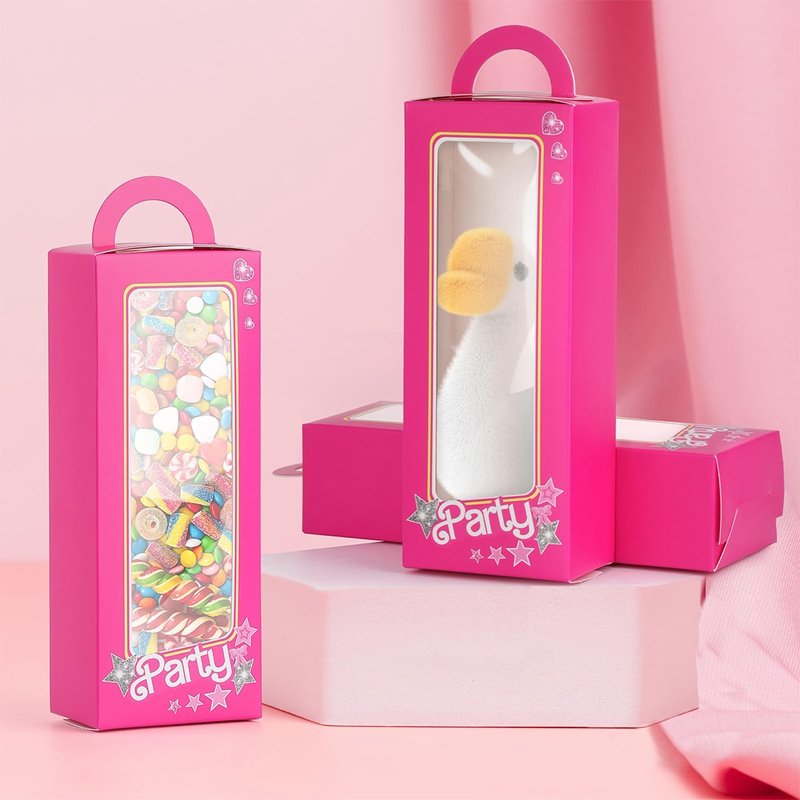 6pcs/set Pink Theme Party Favor Boxes For Girls Birthday Party Supplies ...