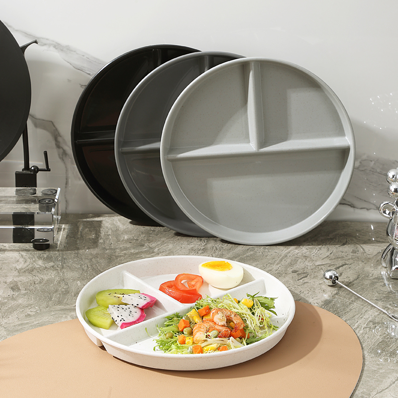 211 Plastic Microwave Safe Diet 3 Compartment Dinnerware Divided Plate ...