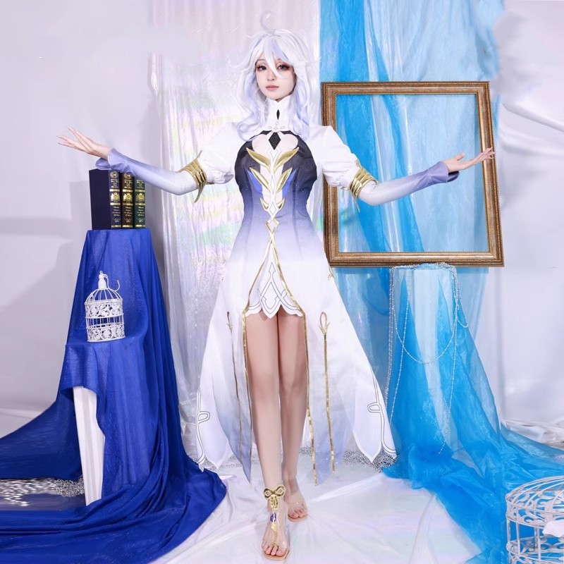 【Ready Stock】Genshin Impact Focalors Hydro Archon Cosplay Costume ...