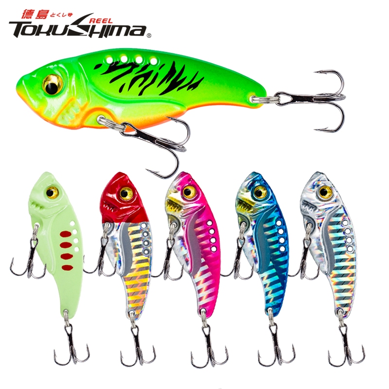 1PC Sinking VIB Umpan Casting Lure 3/5/7/10/15/20g Metal Ikan Gewang ...