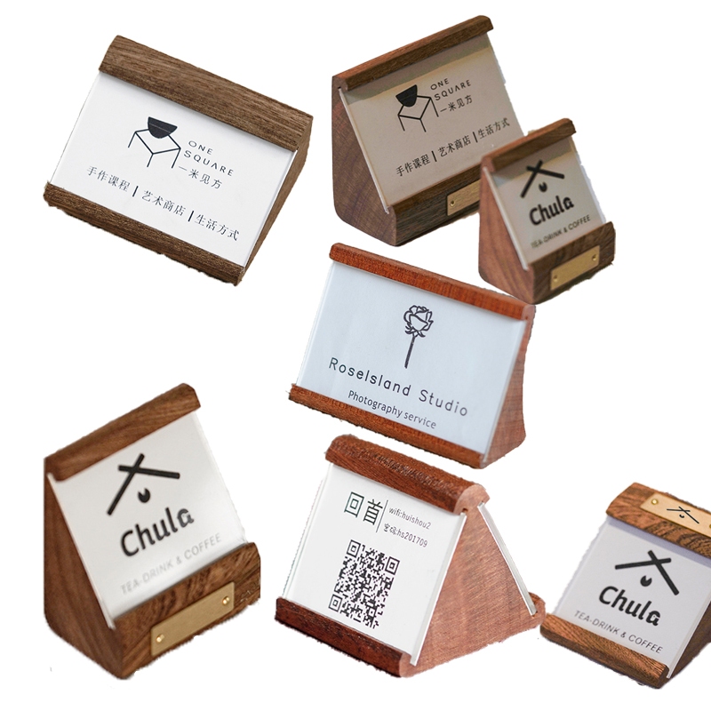 Fashionable for Desktop Display Solid Wood Price Tag Rack-Ideal for ...