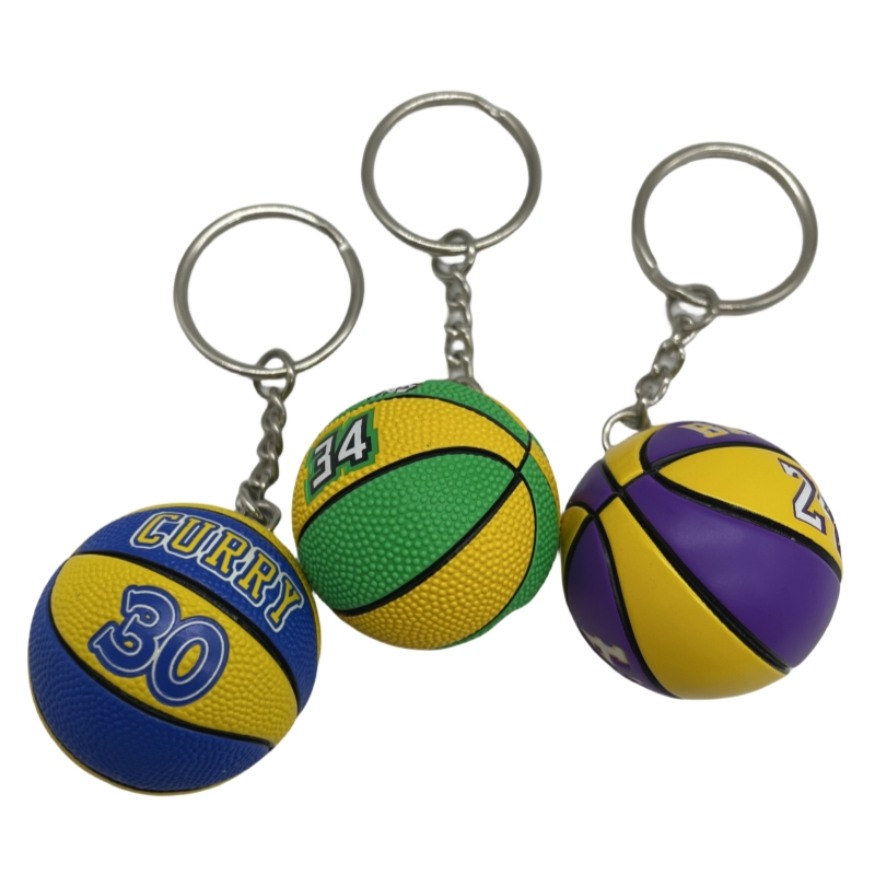 Basketball Ball Keychains Pendant James Kobe Curry Giannis ...