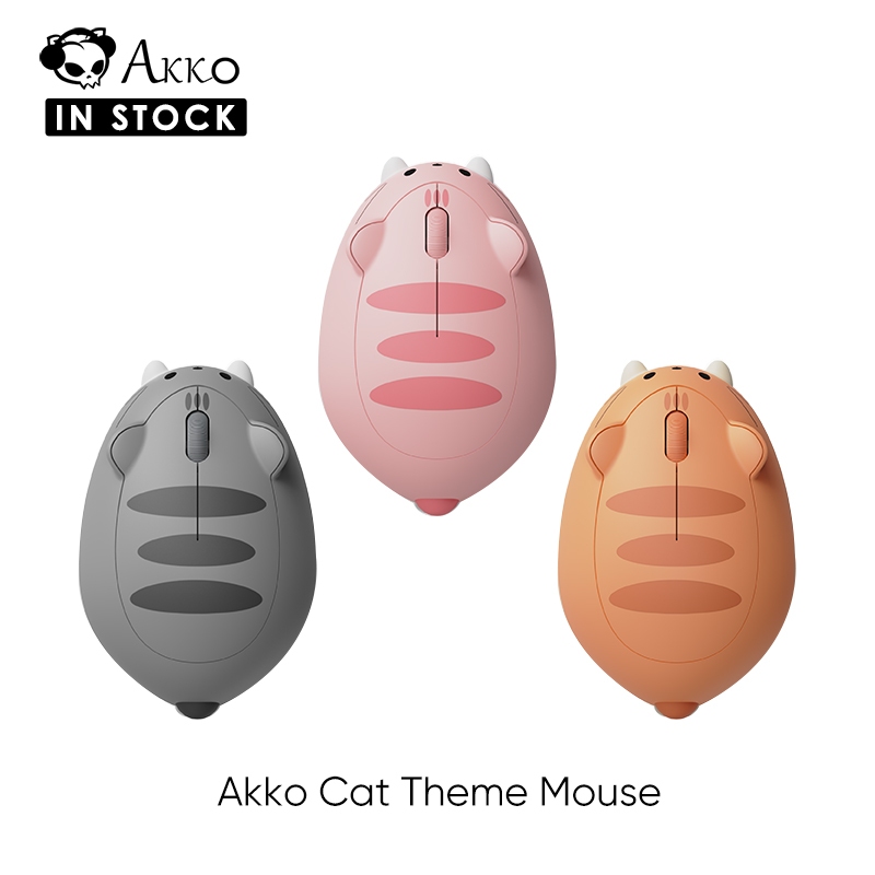 Akko Cat Theme Mouse Tri-mode Wireless Mouse for PC Laptop Computer ...