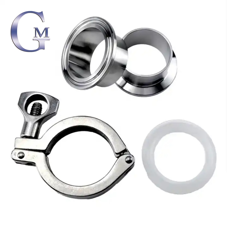 3/4" to 1-1/2" Sanitary Tri Clamp Ferrule Set Food grade SS 304 ...
