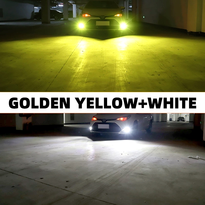 TUFFOO 1Pair Dual Color L1B LED Fog Light Bulb 14000LM For HONDA City ...